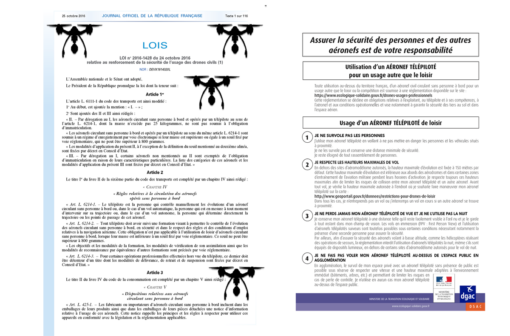 Notice d'info obligatoire à la vente et loi drones en France - Safety ...